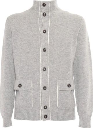 KANGRA Homme, Pulls, Gris, Taille: 2XL Giubbotto C/Bottoni Rasato Calato Tasche