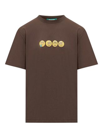 Barrow t-shirt à imprimé emoji - Marron