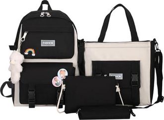 Generic Sac à dos décole, sac à dos et sac à stylos pour ordinateur portable, Noir, taille unique