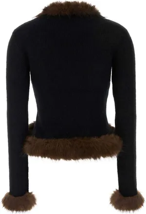 Self Portrait Faux Cardigan - Black