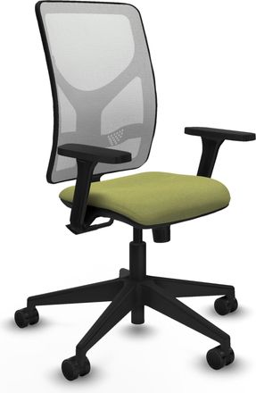 Piqueras y Crespo Schreibtischstuhl in Wassergr&uuml;n, mit 3D-Armlehnen, h&ouml;henverstellbare Lendenwirbelst&uuml;tze, ausgestattet mit 3 Positionen und Schneidschaum, Wei&szlig;/Olivgr&uuml;