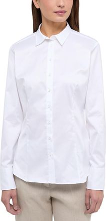 Eterna Female Cover Shirt Bluse unifarben Fitted 40_D_1/1, 1/1, weiß