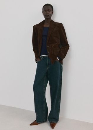 Mango T-shirt col bateau coton bleu marine - Femme - XXS - MANGO