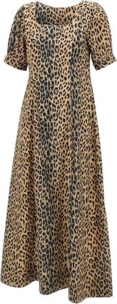 Rixo Rixo, Femme, Robes, Brun, Taille: 44 FR Kathleen Cotton Midi Dress