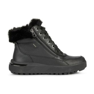 Geox Schwarze Casual Geschlossene Flache Booties - - Shoes - Damen - Schwarzk - 37 EU
