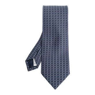 Ferragamo Homme, Accessoires, Bleu, Taille: ONE Size Cravate en soie