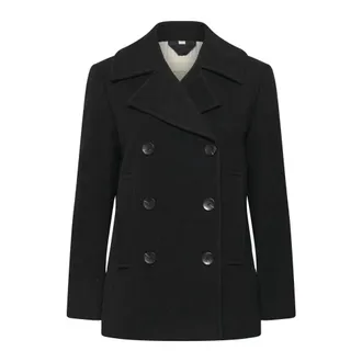Part Two Klassische Schwarze Jacke mit Smarten Kn&ouml;pfen - - Coats - Damen - Schwarzk - 2XS