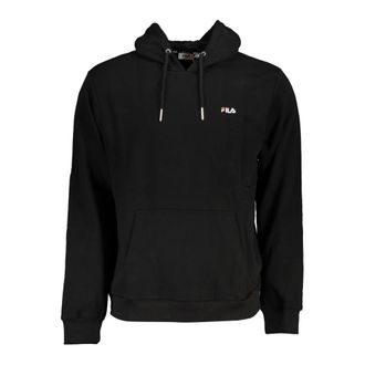 Fila Homme, Sweatshirts et sweats à capuche, Noir, Taille: M SweaT-shirt Noir avec Logo Brodé