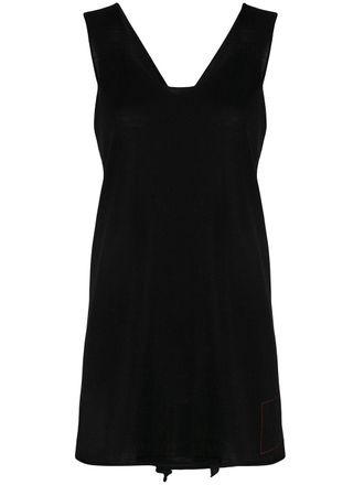 Uma Wang top &eacute;vas&eacute; sans manches - Noir