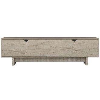 Habitat et Jardin Meuble TV en bois Turan 180 x 30 x 50 cm - Travertin