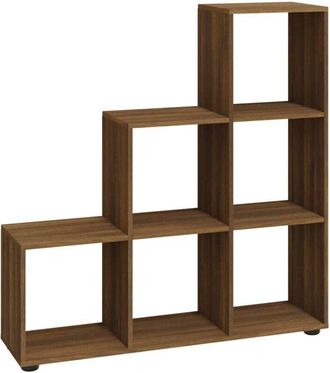 vidaXL Biblioth&egrave;que escalier Ch&ecirc;ne marron 107 cm Bois ding&eacute;nierie Vidaxl