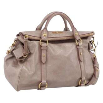 Miu Miu Sac &agrave; main Pre-owned - Femme - Pre-owned - Gris - Taille: ONE Size
