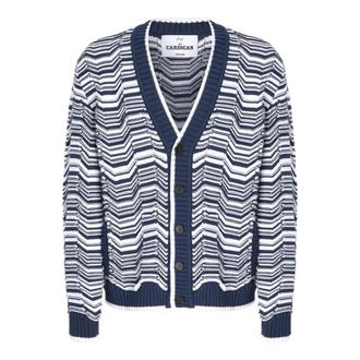 Missoni Cardigan - - Knitwear - Herren - Blau - XL