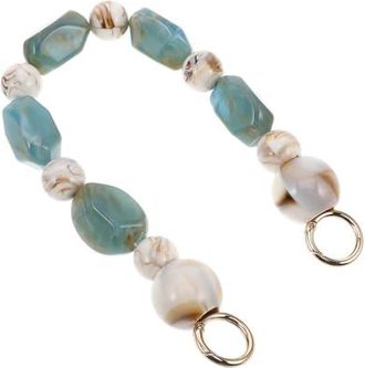 Hemobllo Chaîne de Sac Perles Acryliques Anse Courte Vintage pour Sac à Main Bandoulière de Remplacement et Portable avec Boucles Métalliques Extensible