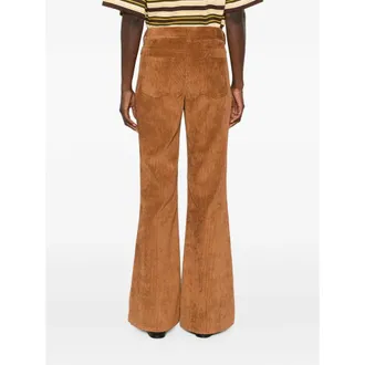 Moncler Flared Corduroy Trousers - Brown