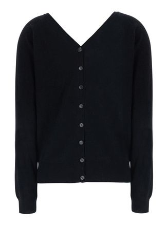 Lisa Yang Womens Cardigan Jiani Black Cashmere Knitted Tops Top
