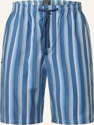 Schiesser Schlafshorts Mix+Relax blau