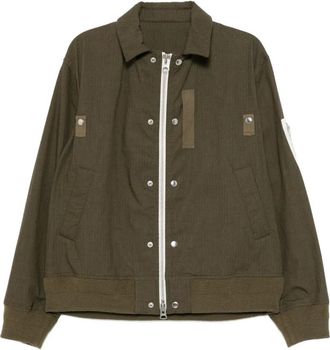 sacai veste à boutonnière - Vert