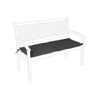BIZZOTTO Coussin ext&eacute;rieur banquette 2 places Olefin Anthracite d&eacute;houssable