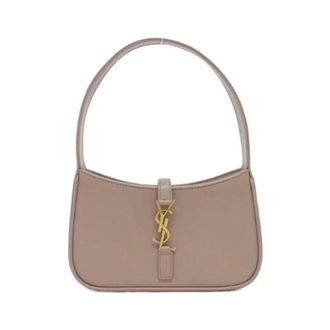 Saint Laurent Pre-owned Le 5 A 7 Mini Calf Shoulder Bag - Femme - Pre-owned - Beige - Taille: ONE Size
