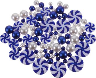 SOLUSTRE Weihnachtliche Vase Füller Perlen Teilig Schwimmende Kerzen Dekoration für Festliche Tischdeko Leicht Bruchsicher für Adventsgesteck und Weihnachtsfei