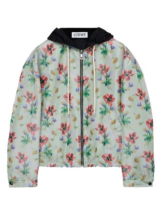 Loewe veste réversible à fleurs - Vert