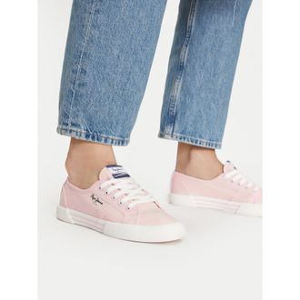 Pepe Jeans London Sneakers aus Stoff Pepe Jeans Brady W Basic PLS31287 Rosa