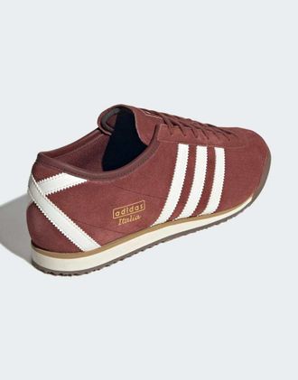 adidas Originals Italia - Chaussures style ann&eacute;es 1970 - Marron renard/blanc cass&eacute;/gomme-Brown