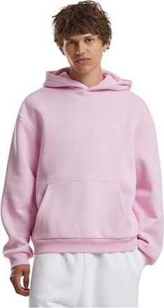 Build Your Brand By284-fluffy Hoody Sweat-Shirt à Capuche, Rose Doux, 5XL Homme