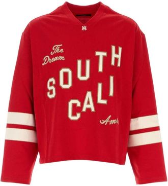 Amiri Homme, Tops, Rouge, Taille: L South Cali Football Tee