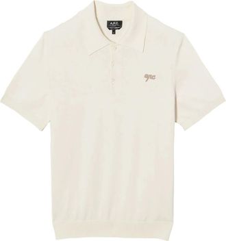 A.P.C. A.p.c., Homme, Pulls, Blanc, Taille: XL Polo Gregorio