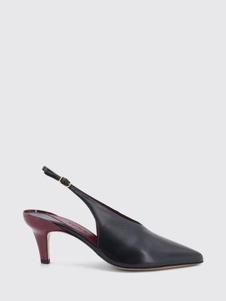 Chlo&eacute; Escarpins slingback Suzie en cuir avec talon moyen et bout en amande