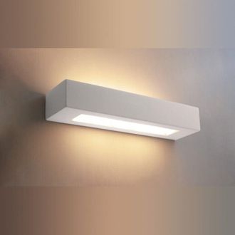 Millumine Millumine - Applique Rectangulaire Haut Et Bas En Plâtre Blanc Jess