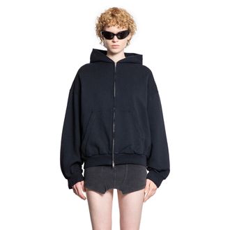 Balenciaga Flipped Uni Zip-Up Hoodie Regular Fit