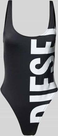Diesel Badeanzug mit Label-Print