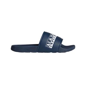 Napapijri Blaue Polyurethan Slide Sandalen - - Shoes - Herren - Blau - 42 EU