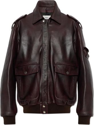 Coperni Oversized Lederjacke - - Jackets - Damen - Rot - S