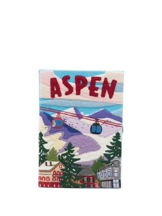 Olympia Le-Tan mini sac Aspen &agrave; broderies - Violet