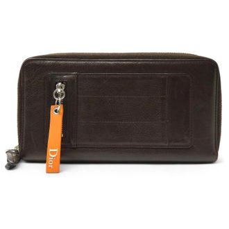 Dior Portemonnaie - GELDBEUTEL CHRISTIAN DIOR VOR FLUG ENTFERNEN BRAUN - Gr. unisize - in Braun - f&uuml;r Damen