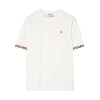Burberry Homme, Tops, Blanc, Taille: S Burberry T-shirts et Polos
