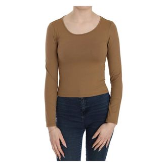 Gianfranco Ferre Femme, Tops, Brun, Taille: 34 FR Long Sleeve Hauts