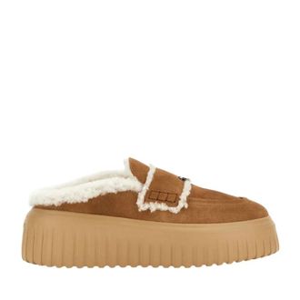 Hogan Beiger Winter-Clog mit H-Streifen - - Shoes - Damen - Beige - 40 EU