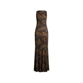 Etro Rippstrick-Maxikleid mit floristischem Paisleymotiv - - Dresses - Damen - Mehrfarbig - S