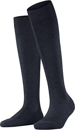 Falke ClimaWool W Kh thermorégulées unies 1 paire, Chaussettes longues Femme, Bleu Navy Melange 6127, 37-38