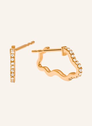 Vieri Vieri Creolen Wolken Brillanten Pav&eacute; Klein rosegold