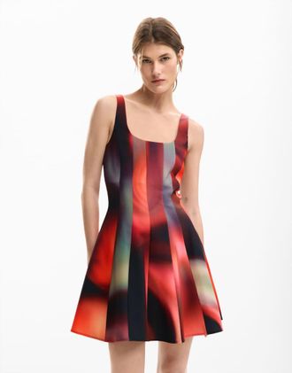 Desigual Robe courte &agrave; empi&egrave;cements - Noir