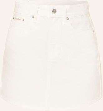 Calvin Klein Jeans Jeansrock weiss