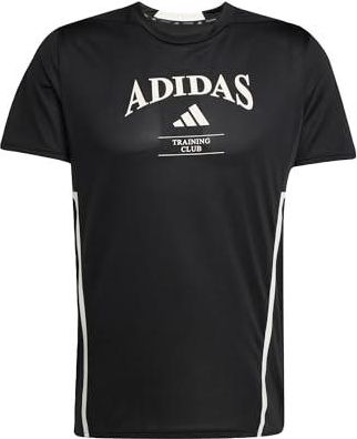 adidas Mens T-Shirt Designed-for-Training Legacy, Black/Chalk White, M
