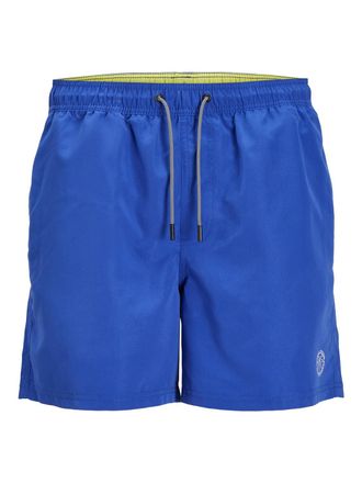 Jack & Jones Herren Badeshorts Badehose Swimwear Jpstfiji Jjswim Solid Sn Ly 12225961,Bluing/Detail:solid,S