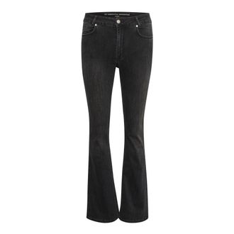 MY ESSENTIAL WARDROBE High Bootcut Black Wash Hose - - Jeans - Damen - Schwarzk - W35 L32